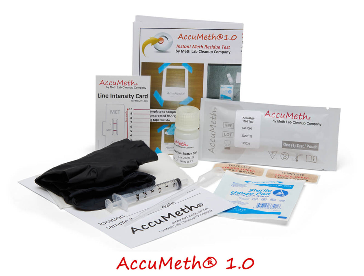 Meth Lab Cleanup Meth Residue Test | AccuMeth®1.0 Methamphetamine Test ...