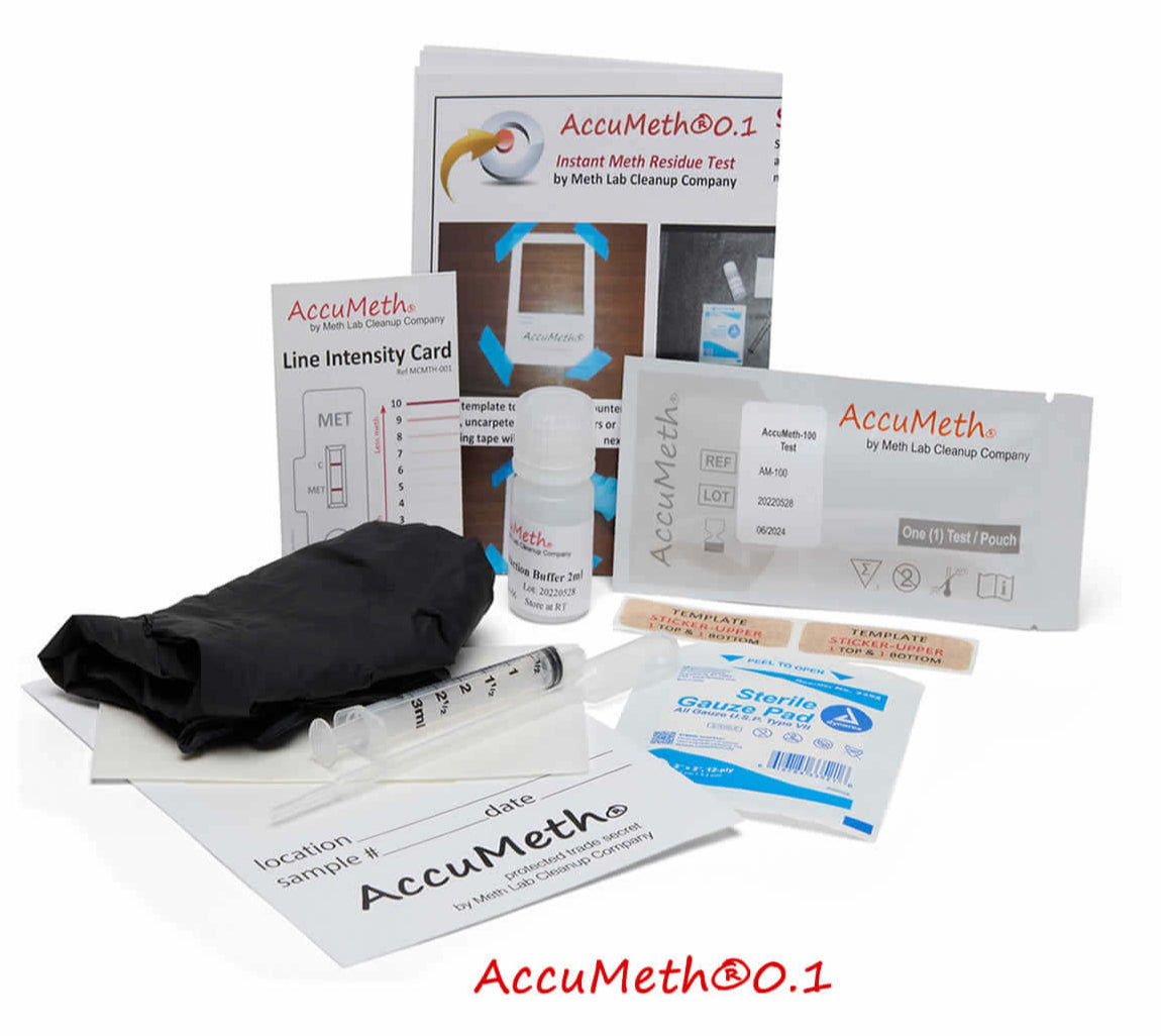 Meth Test Kits | Measure to Legal Standards | Validated AccuMeth®0.1,4 ...