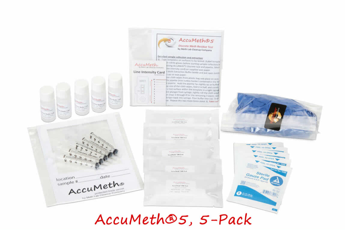 Meth Lab Cleanup Meth Residue Test | AccuMeth®0.5 Methamphetamine Test ...